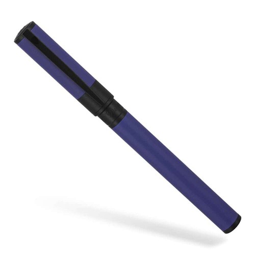 stylo roller dupont d-initial bleu et noir mat | eBay