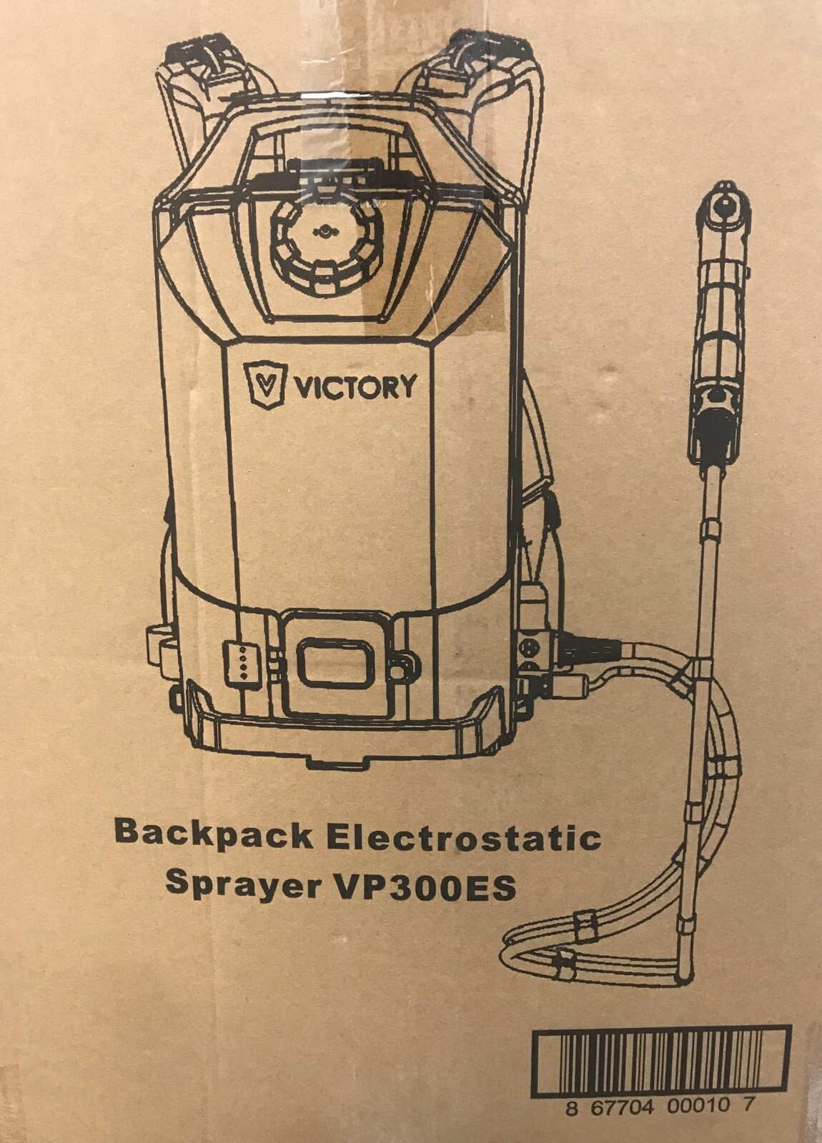 VICTORY ELECTROSTATIC CORDLESS BACKPACK SPRAYER VP300ES VP300ESK (NEW ...