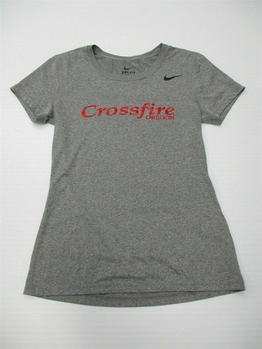 NIKE Women's Size S DRI FIT Training Heather Gray Crossfire Oregon T ...