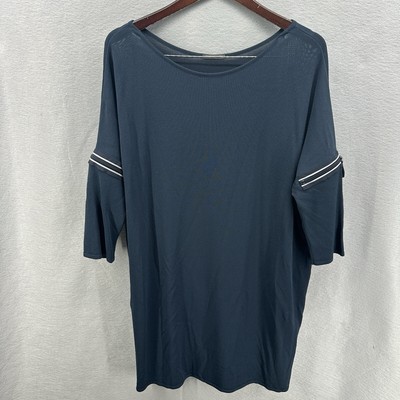 Annette Gortz Shift Dress Womens M Blue Office Minimalist Lagenlook ...