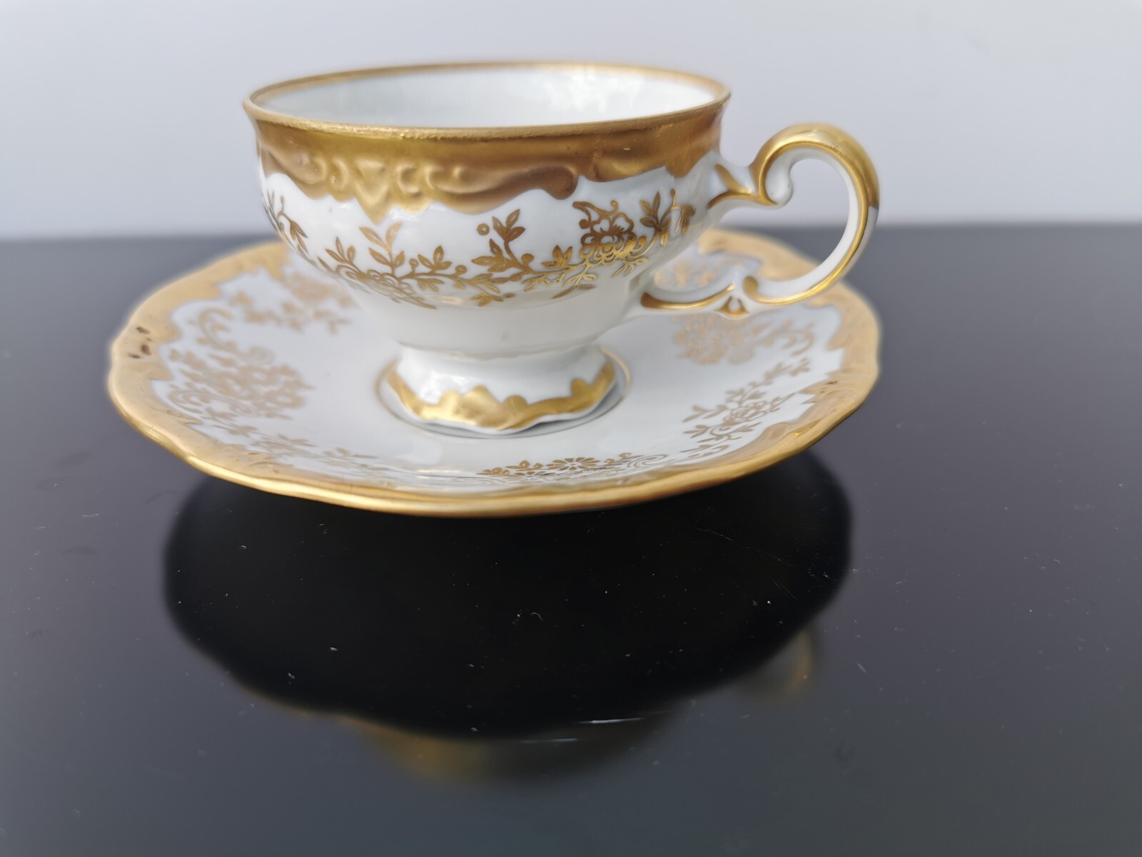 Antiques Beautiful Weimar Porcelain Tea Coffee Cup and Saucer Germany ...