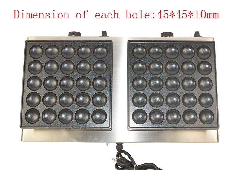 1.77" Mini Commercial Muffin Maker Stainless Steel Pancake Machine 50 ...