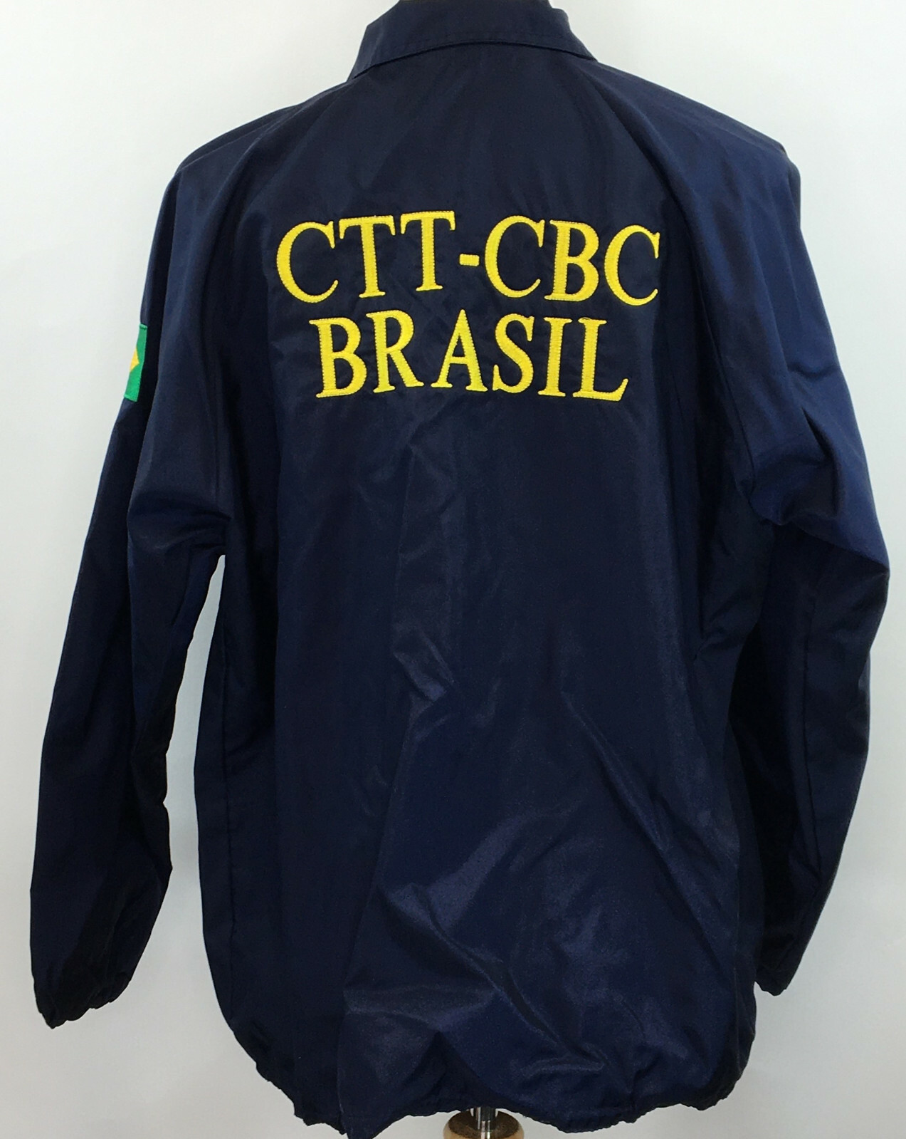 NEW CTT-CBC Brasil Centro De Treinamento Tatico Jacket Snap Button Navy ...
