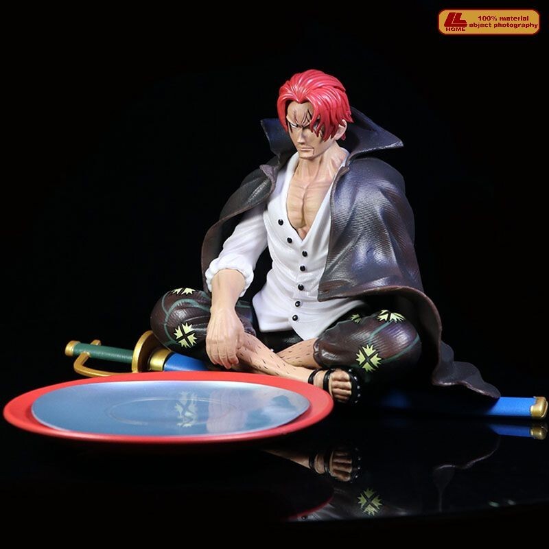 Anime One Piece Emperors Red Hair Shanks Alcohol Drink Big Dish Figure ...
