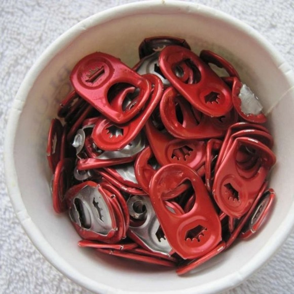 97 Red Budweiser Beer Pull Tab Openers Crown Punch Hole Necklace ...