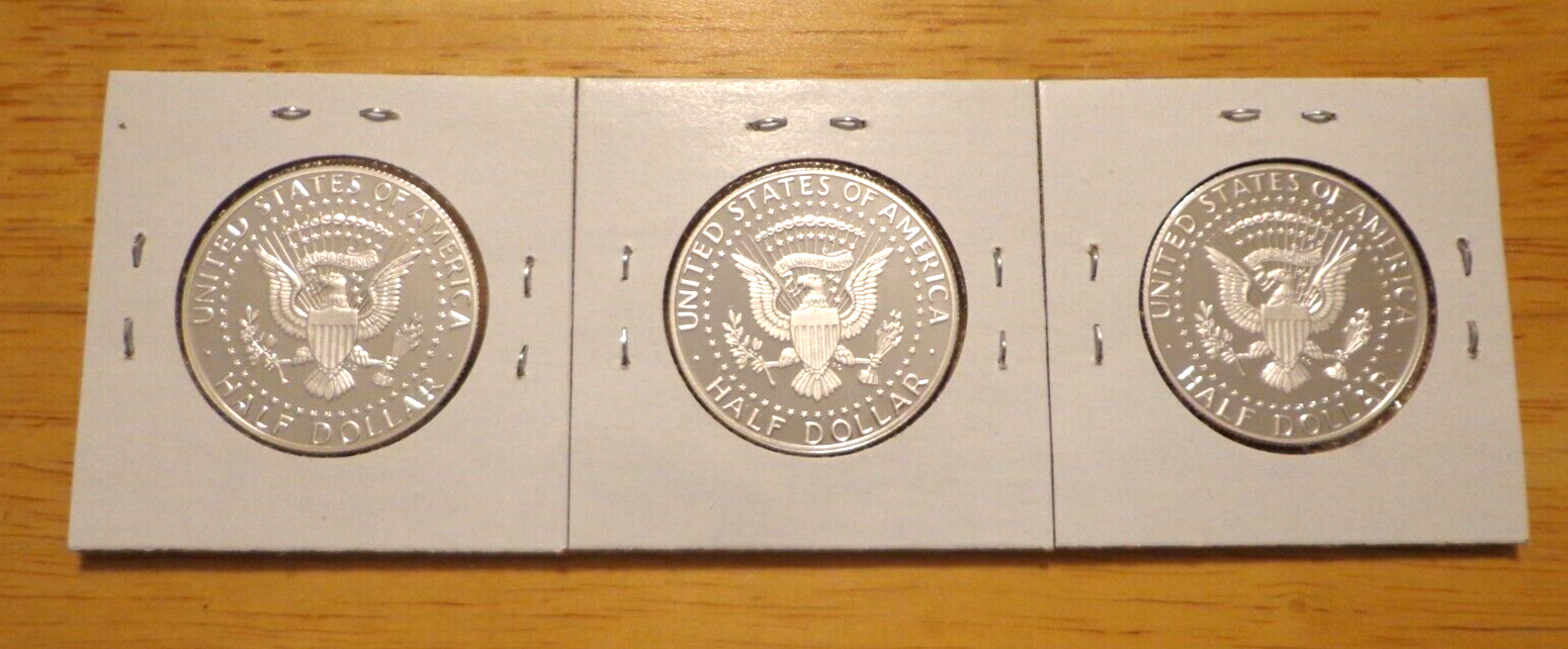 2019 S 2020 S 2021 S Silver Proof Kennedy Half Dollar 3 Coin Lot Set | eBay