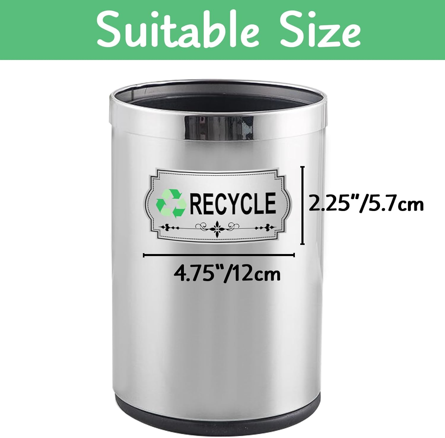 Recycle & Trash Bin Stickers - Enhance Your Recycling Bin with Stickers ...