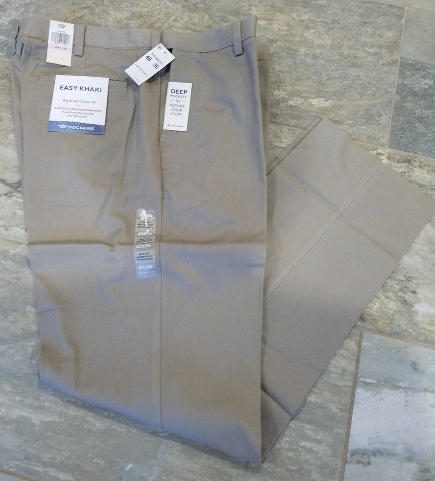 Dockers Men's COLORS! Easy Khaki D3 Classic Fit Pants SIZES! NWT Flat ...
