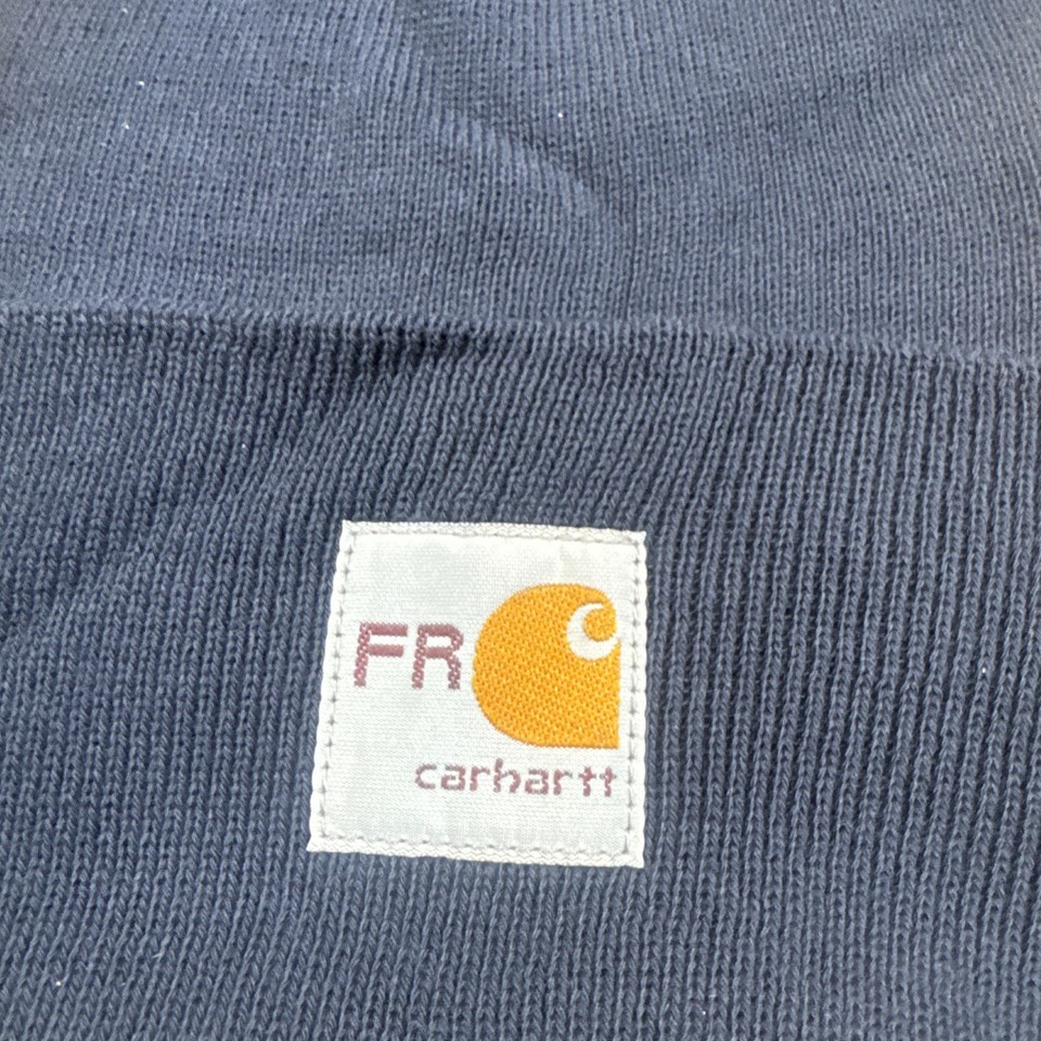 Carhartt Fr Hat Cap Adult One Size Blue Knit Workwear Fire Resistant ...