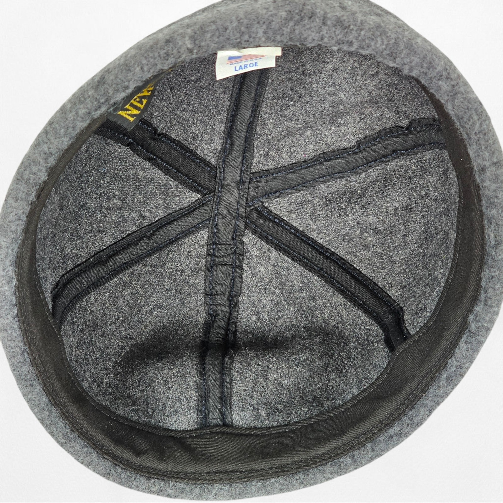 Wool New York Hat Co Gray Six Panel Docker Cap Mens L… - Gem