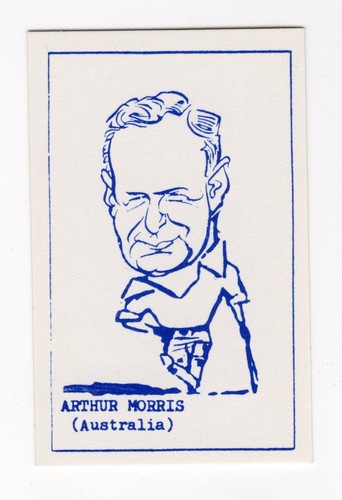 RARE Cricketer Caricature. Australia - Arthur Morris | eBay Australia