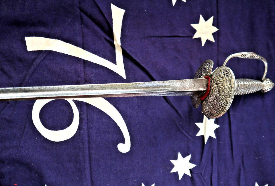 AMERICAN REVOLUTIONARY WAR SILVER HILT SMALL SWORD RAPIER CIRCA 1770 | eBay