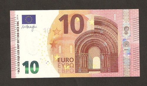 2014 European Union ( France ) €10 Euro ( Fancy Serial Number 44444 ...