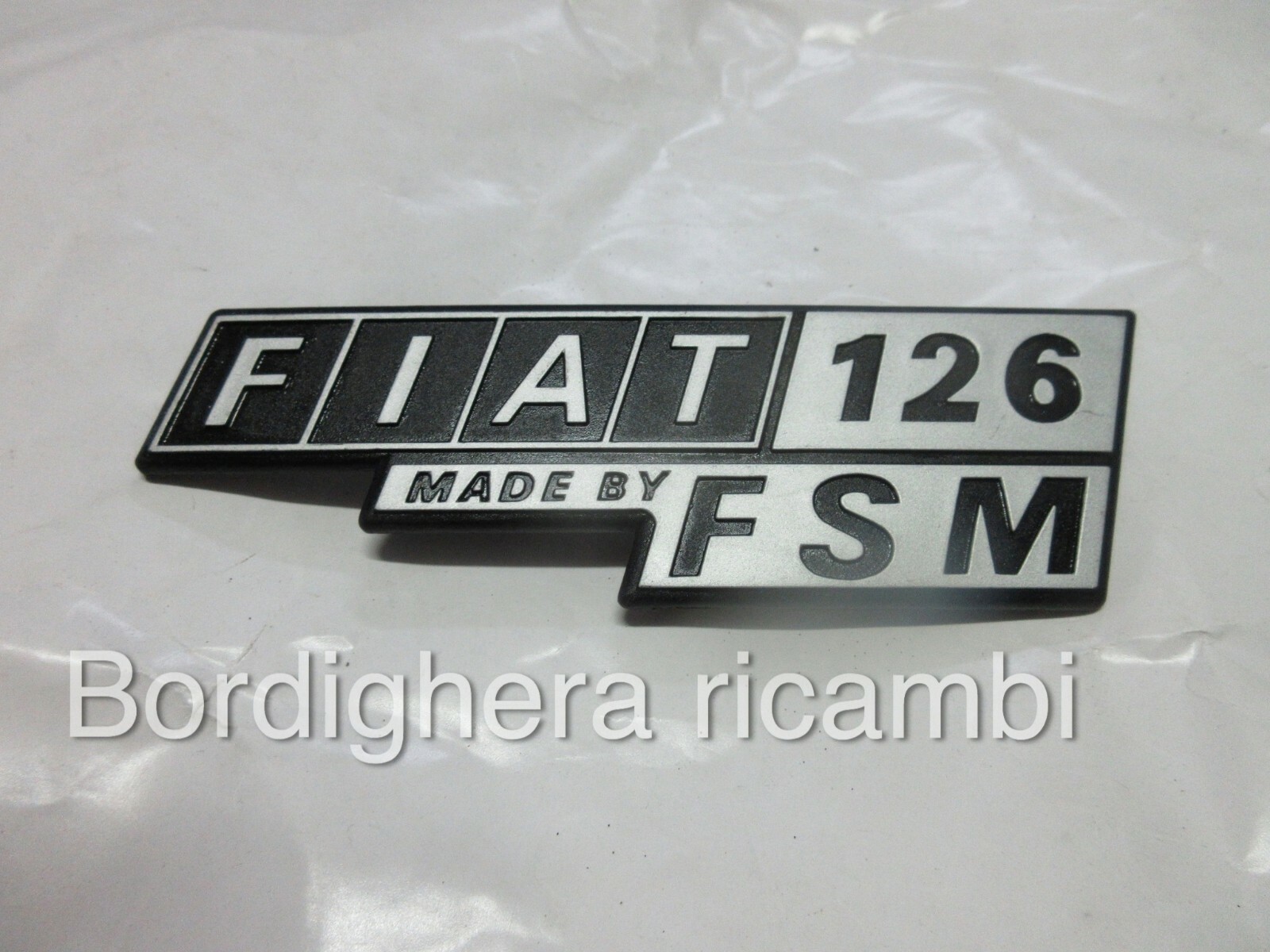 FIAT 126 FSM SCRITTA STEMMA SIGLA TARGHETTA | Grelly Deutschland