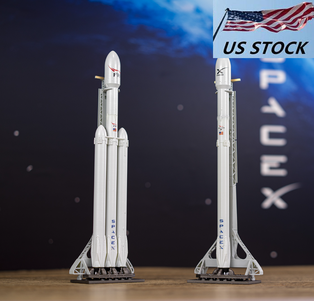 NEW 1:300 Scale SpaceX Falcon9 Falcon Heavy with KSC-39A Painted Rocket ...
