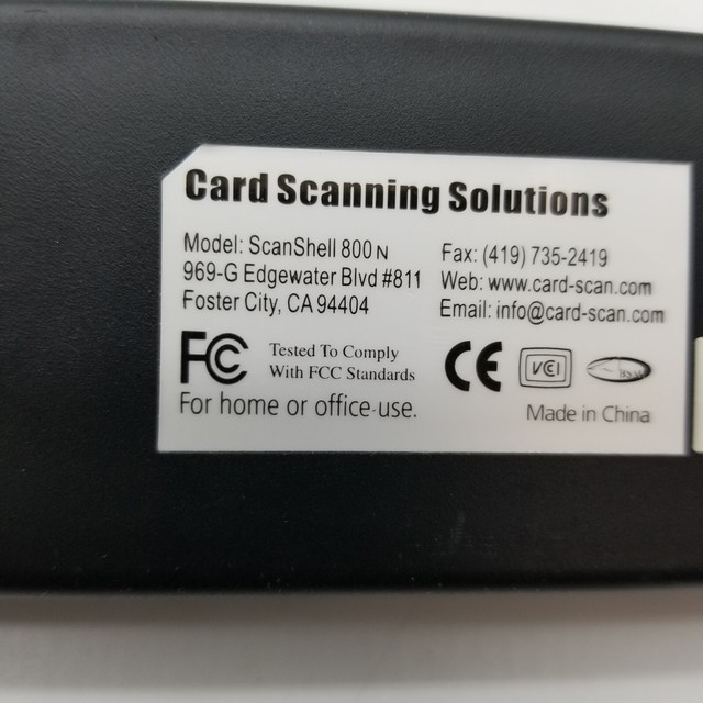 Card Scanning Solutions ScanShell 800N Flatbed Scanner for sale online ...