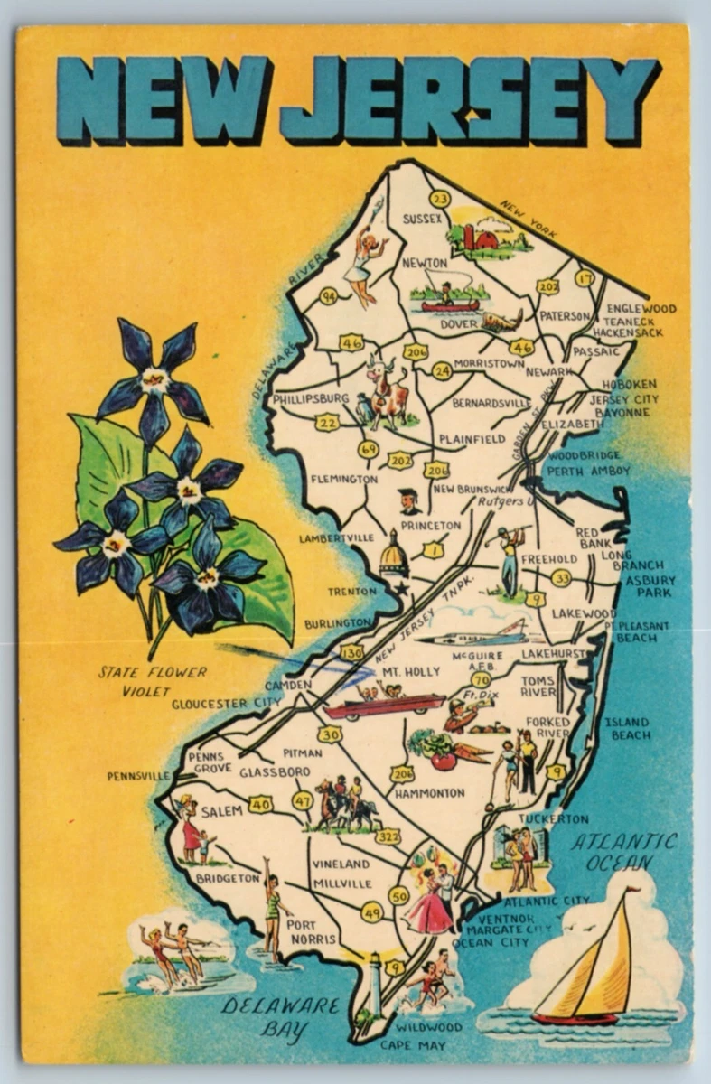 Jersey Shore Beach Map