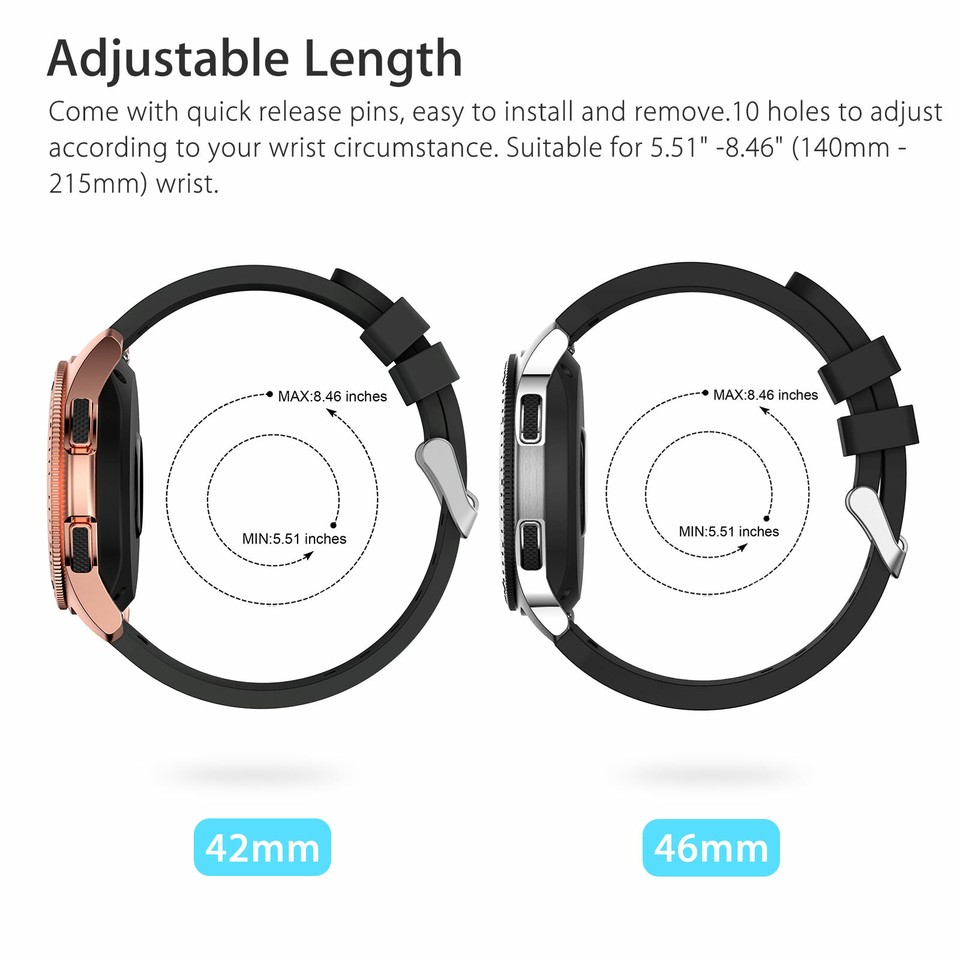 Watch Band For Samsung Galaxy Watch 46mm SM-R800/SM-R805u Sport ...