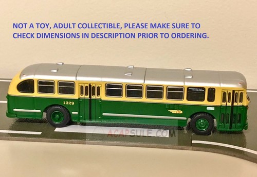Philadelphia PTC 1/87 Scale 1952 ACF-Brill CD-44 Transit Bus Diecast ...