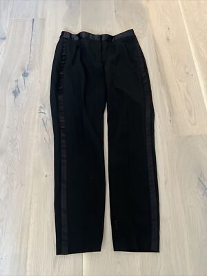 Zara Basic Black Tailored Trousers Size M. Used | eBay UK
