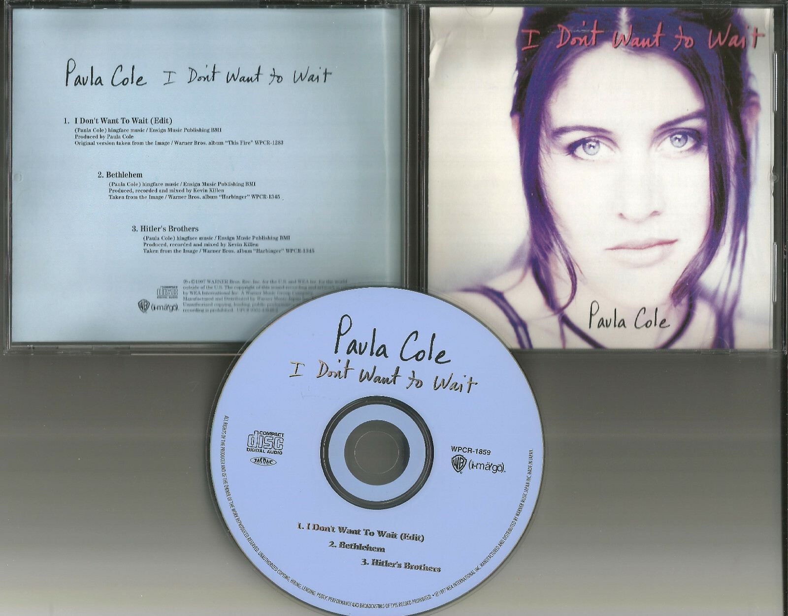 PAULA COLE I don’t Want to Wait 3TRX w/ RARE EDIT JAPAN Pressing CD USA ...