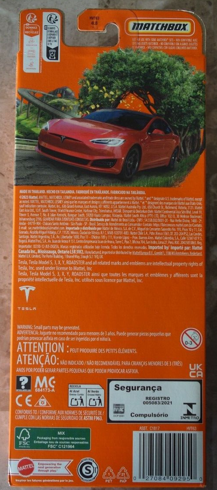 Matchbox Tesla 20th Anniversary 5 pack Tesla Model S 3 X Y 2020 ...