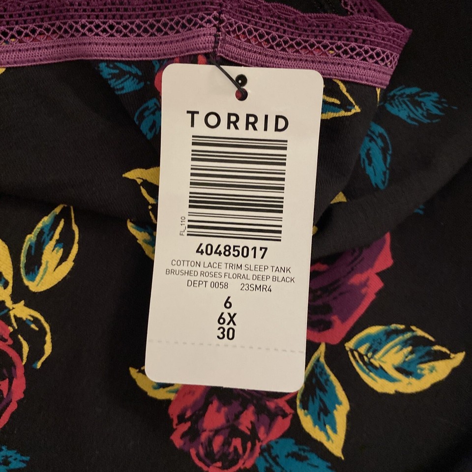 TORRID TANK TOP CAMI SLEEVELESS SLEEP TOP 6 6X 6XL 30 NEW | eBay
