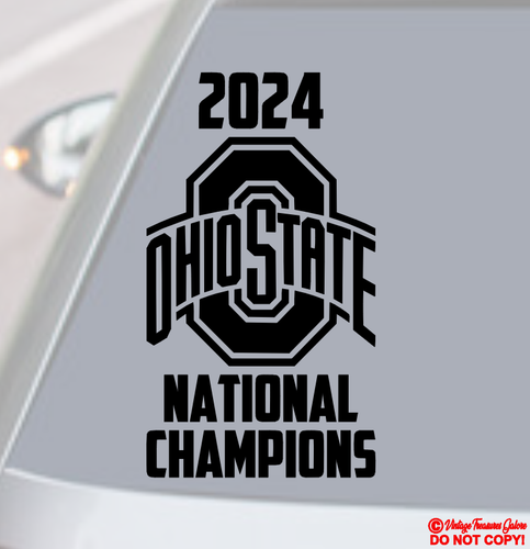 OHIO STATE BUCKEYES 2024 NATIONAL CHAMPIONS Vinyl Decal Sticker Car ...