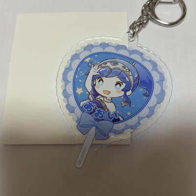 Aikatsu Large Costume Exhibition Fan Acrylic Keychain Acrylic Key Aoi ...
