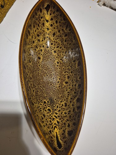 Hosley Ceramic Decor Display Bowl Vase Boat Shape Leopard Animal ...