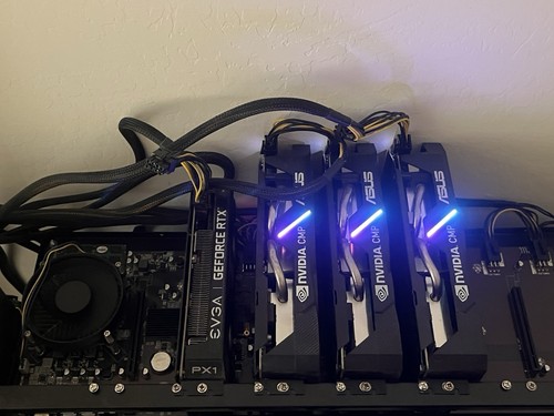 Custom 12 GPU Mining Rig 2 Computers 450MH/s 1000W | eBay