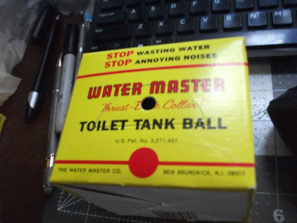 Water Master Thrust Back Collar Toilet Tank Ball Vintage NOS | eBay