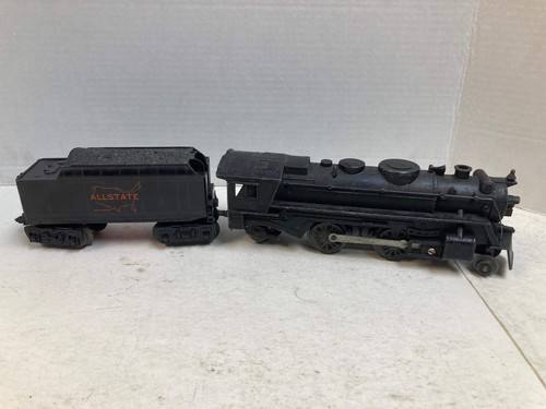 Marx 666 2-4-2 steam locomotive with the Allstate tender O Gauge 1950s ...