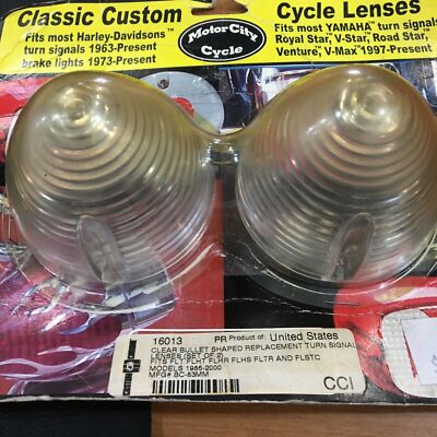 Clear Bullet style turn signal lenses #16013 | eBay