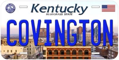 Covington Kentucky Novelty Car License Plate | eBay