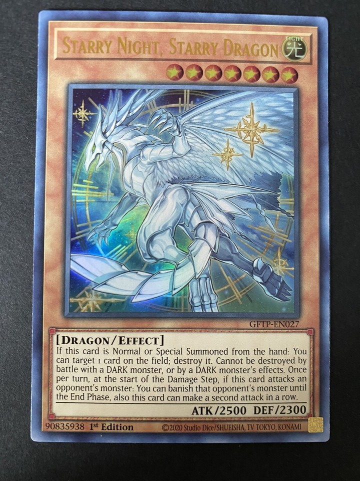 Starry Night, Starry Dragon - GFTP-EN027 - Ultra Rare - 1st Edition ...