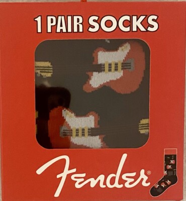 Perri's Socks Fender Gift Boxed Crew Socks MENS 7-12 Gift Box BRAND NEW ...