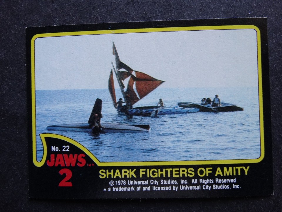 1978 Topps Jaws 2 Shark Movie Trading Card Complete Your Set You U Pick ...
