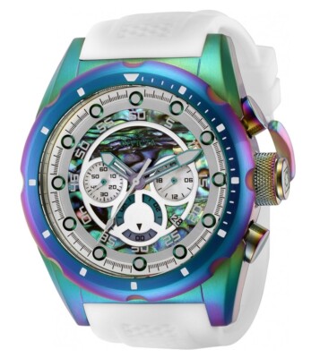 Invicta Speedway Rainbow Iridescent Men's 50mm Abalone Dial Chrono ...