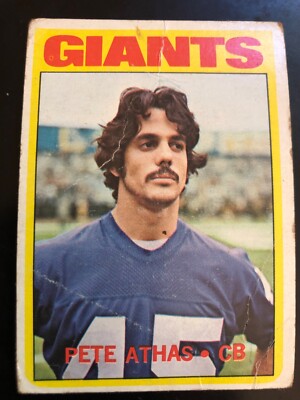 1972 Topps Giants Pete Athas Football Card #48 | eBay