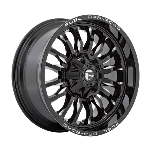 20x9 Fuel D795 Arc Gloss Black Milled Wheels 8x6.5 (1mm) Set of 4 | eBay