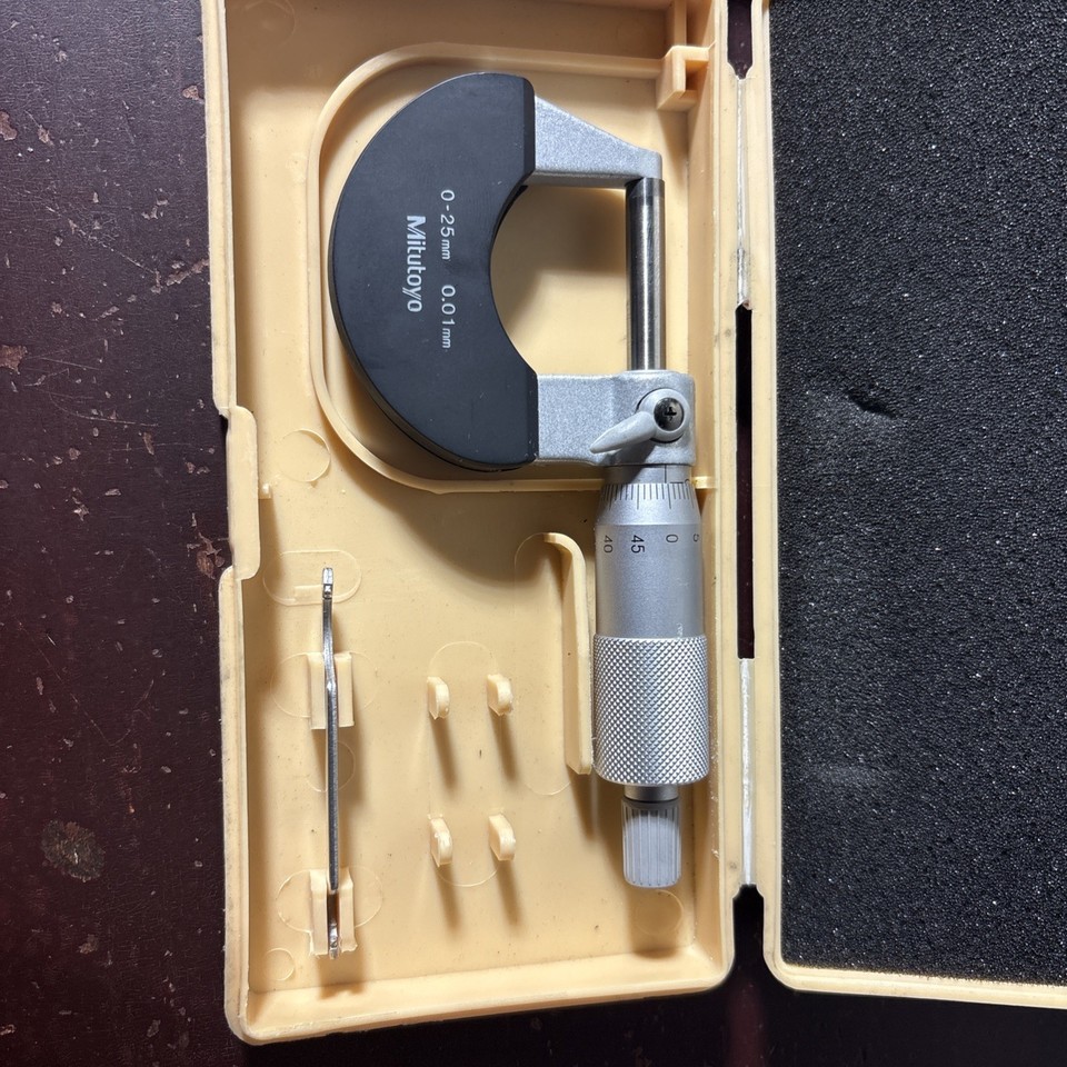 Mitutoyo Outside Micrometer 102-301 M310-25, 0-25mm 0.01mm ( Qty: 2 ...