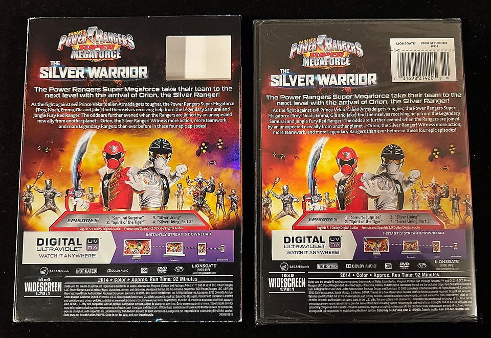 Power Rangers Super Megaforce: The Silver Warrior [DVD + Digital ...