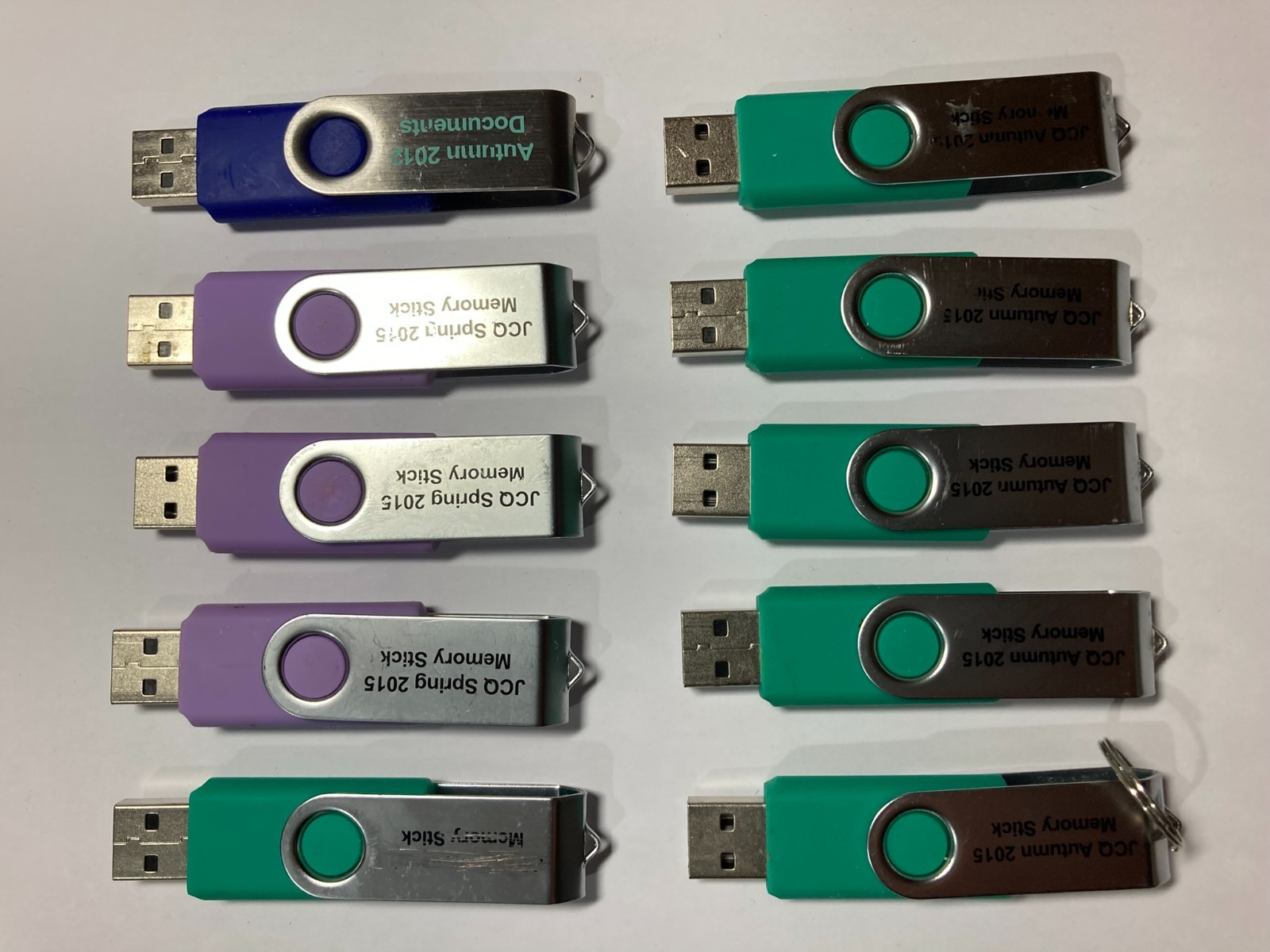 Job Lot 256mb x 10 Generic Swivel Style USB 2.0 Flash Drive Memory ...