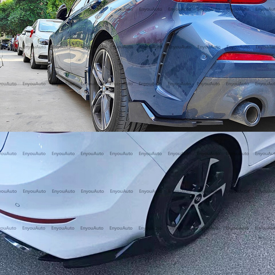 For Toyota Prius Universal Rear Bumper Lip Splitter Diffuser Glossy ...