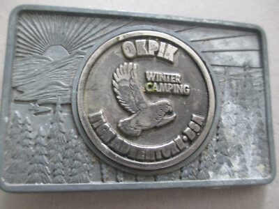 BSA Boy Scouts Of America Belt Buckle OKPIK Winter Camping High ...