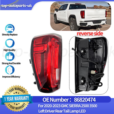 Fit For 2020-2023 GMC SIERRA 2500 3500 Left Driver Rear Tail Lamp LED ...
