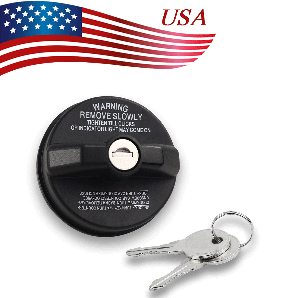 Locking Fuel Tank Filler Gas Cap with Keys Covers for Chevrolet GMC ...