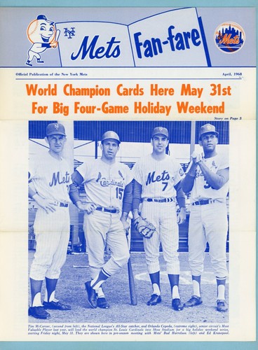 April 1968 Mets Fan-Fare Official New York Mets Newsletter | eBay