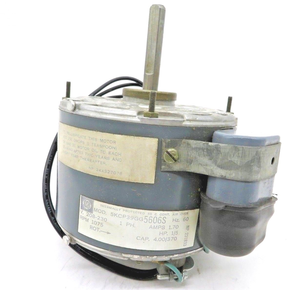 5KCP39GG Genteq Blower Motor 1/3 HP 1075 RPM 3spd 115 V 1ph for sale ...